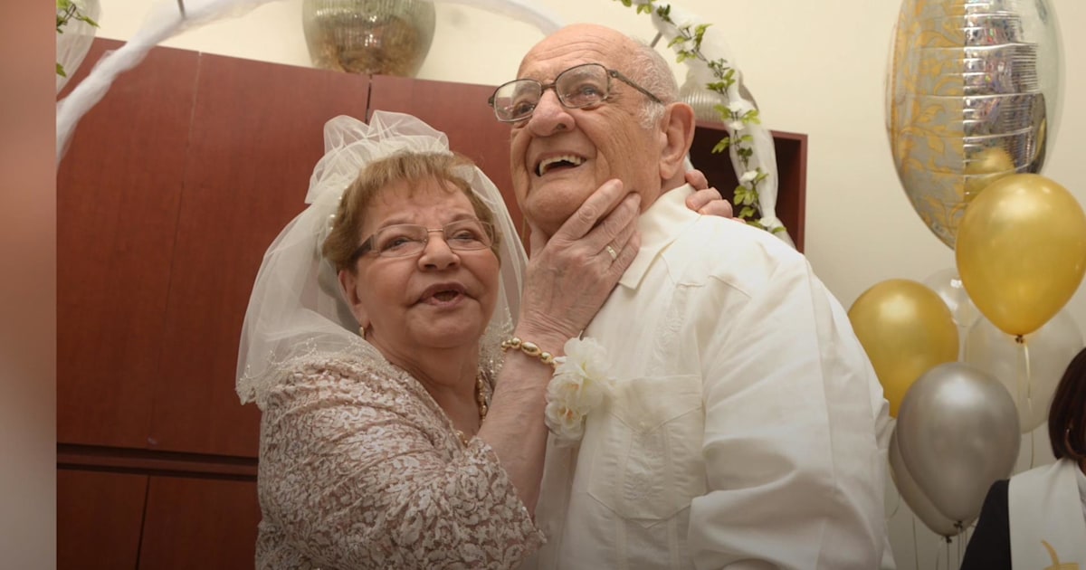 First-time bride, 80, weds her 95-year-old Mr. Right in nursing home