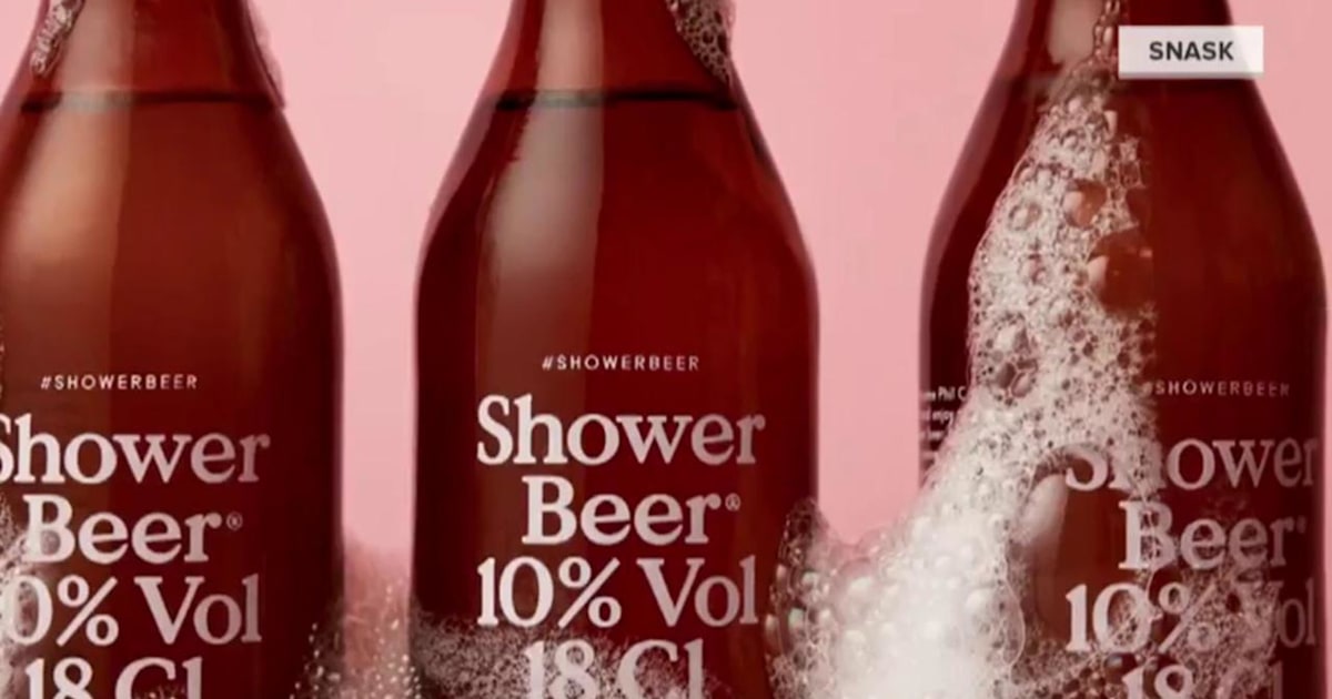 This company made a beer designed to drink in the shower