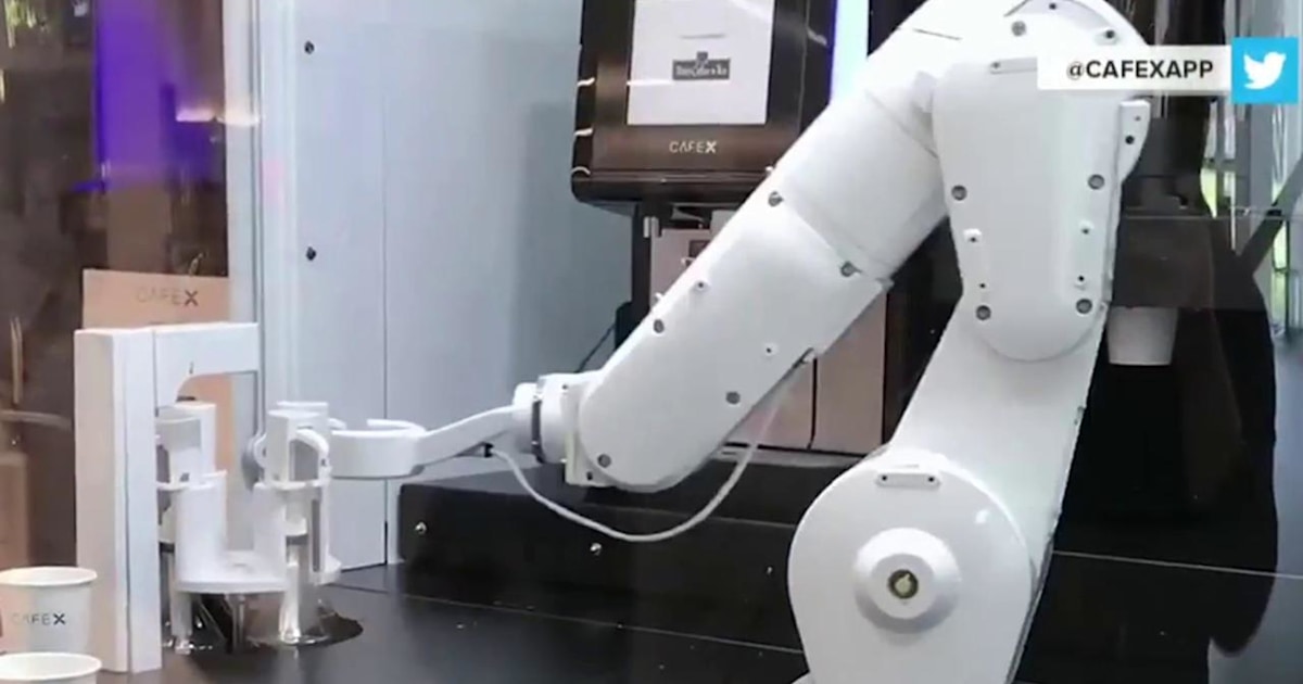 Look inside the first robot-powered coffee shop in America