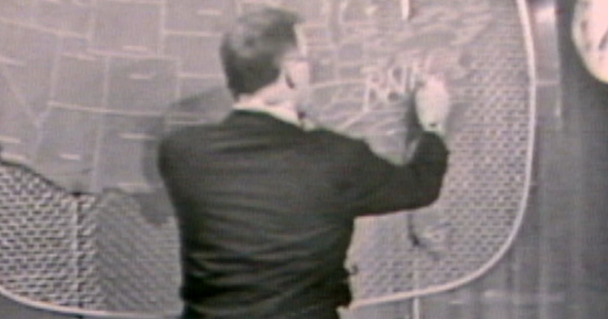 See TODAY’s first weather forecast in 1952 — hand-drawn by host Dave ...