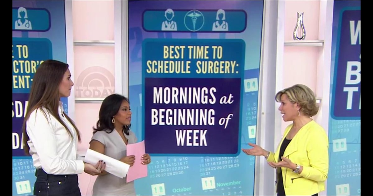 The best time to schedule a doctor’s appointment is…