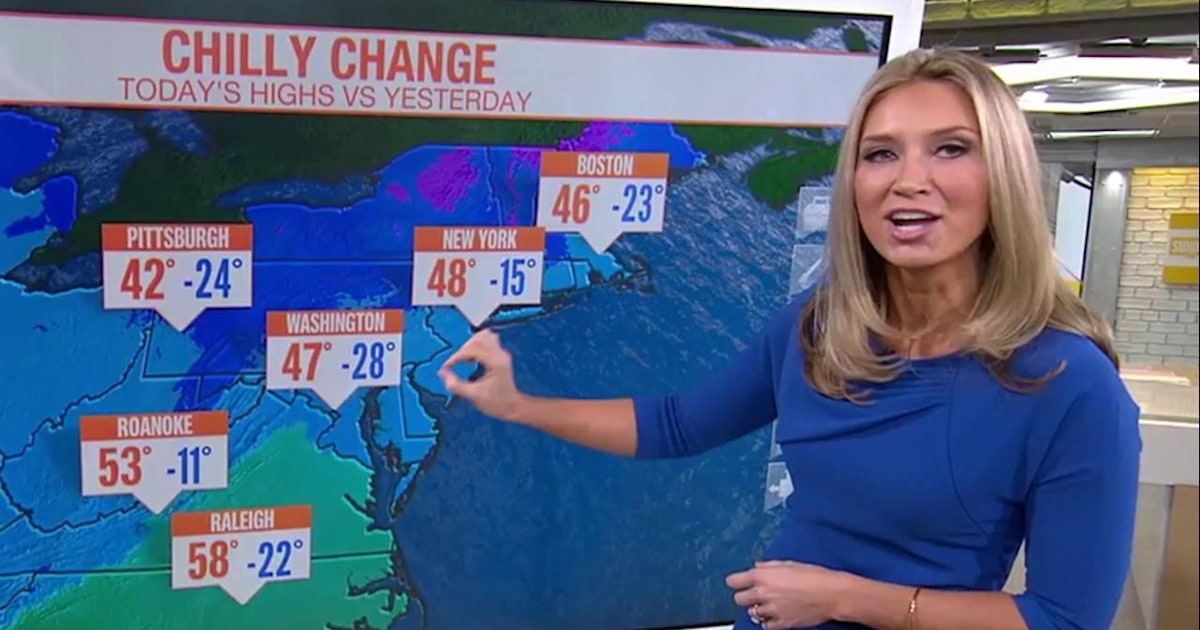 Northeast to feel cold front push in after record heat, strong storms