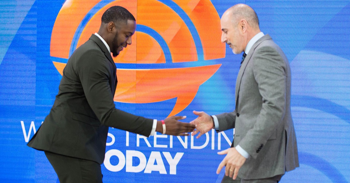 Watch inspiring ‘Handshake Teacher’ give TODAY anchors personalized ...