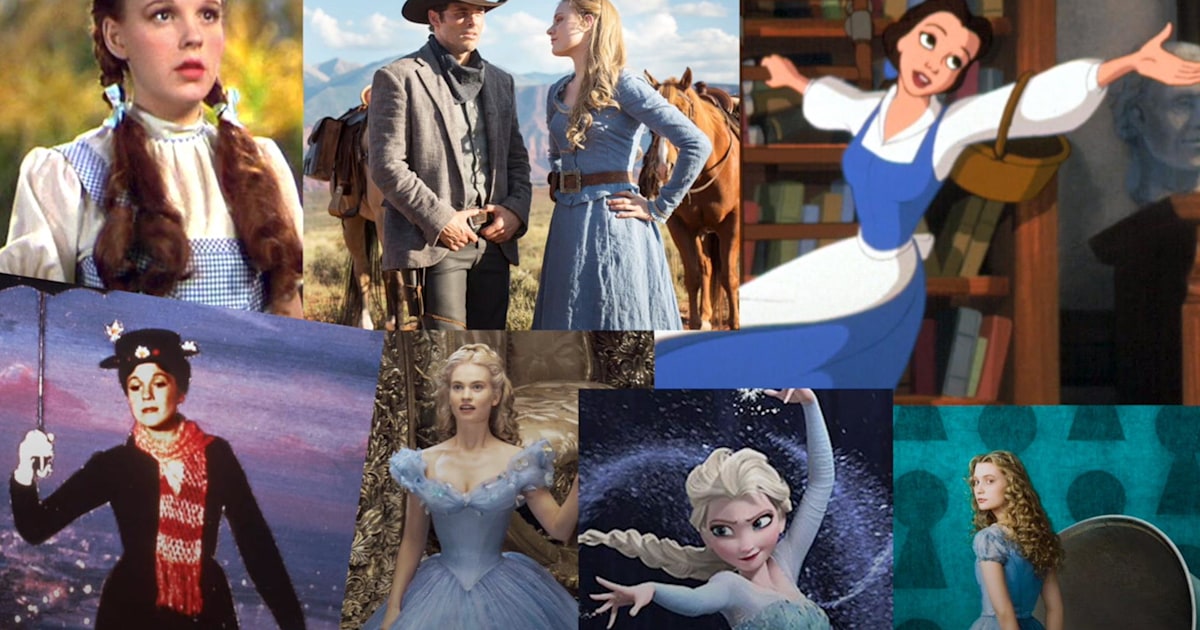 Why do female movie characters always wear blue?