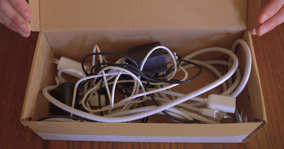 Got messy cords? Organize them with this simple hack