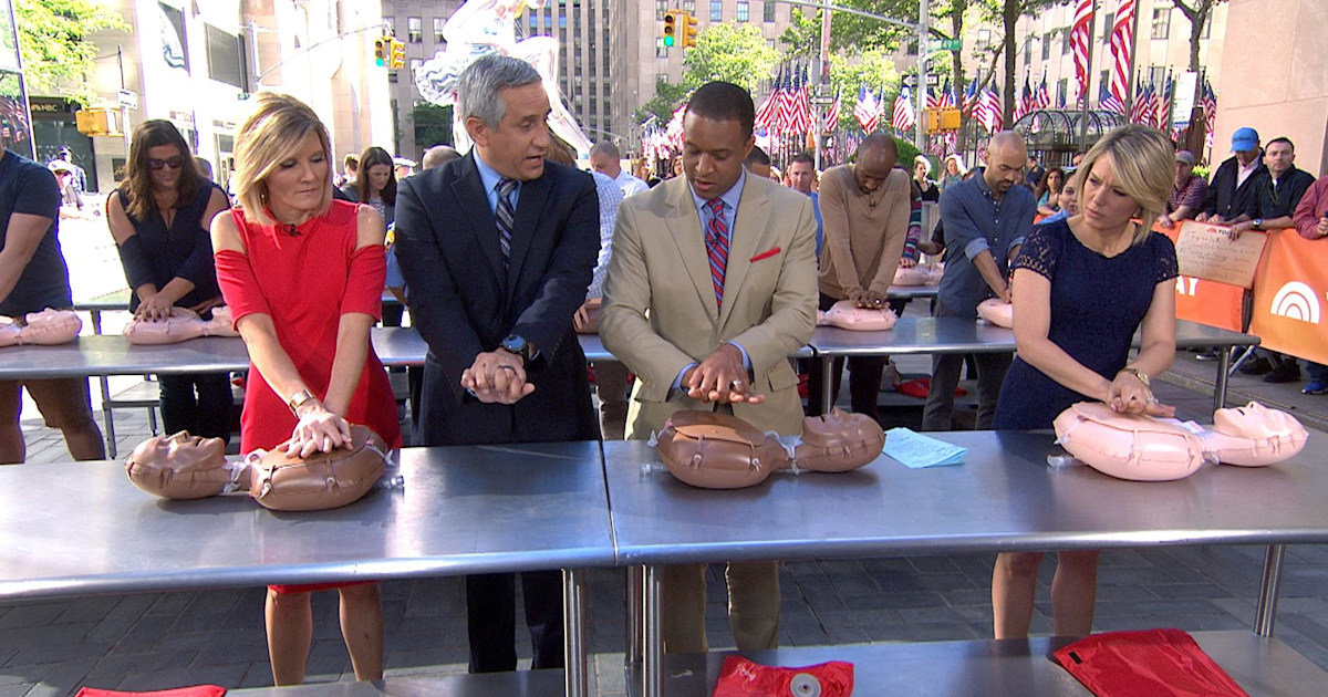 TODAY gets life-saving training for World CPR Challenge