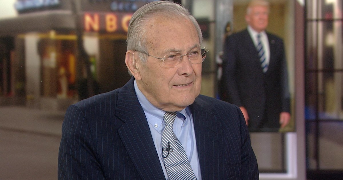 Donald Rumsfeld: Trump get ‘pretty good marks on picking people’