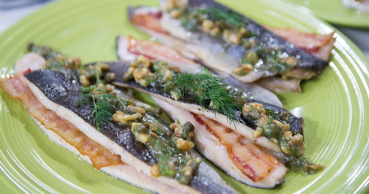 Golden trout on cedar, snap peas: ‘Top Chef’ judge makes it simple