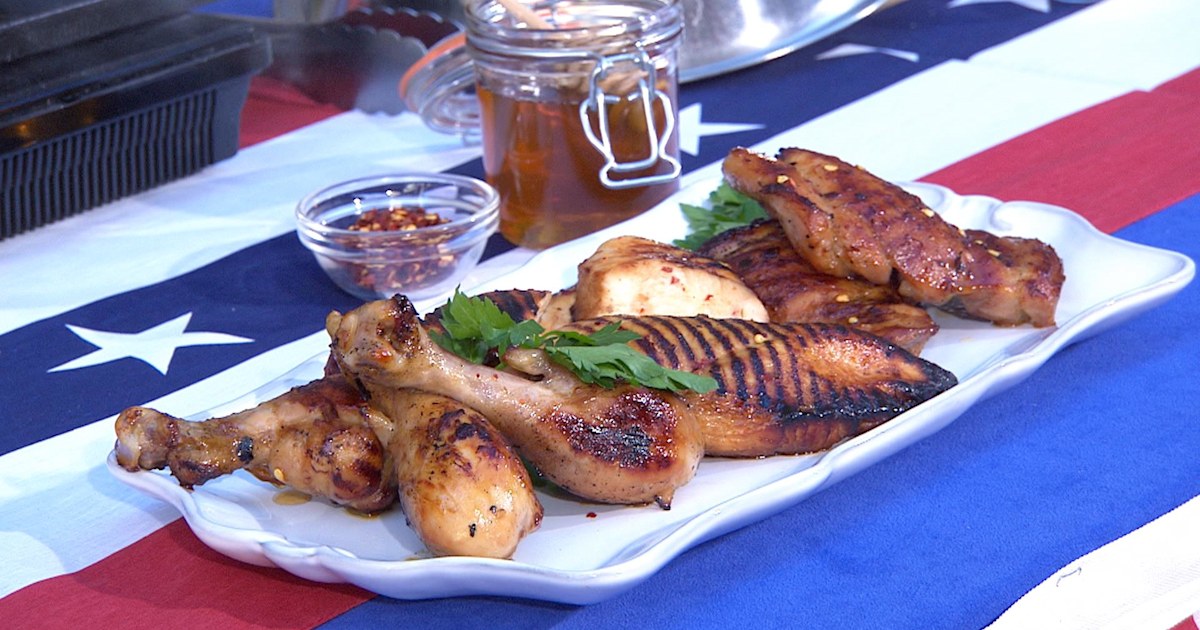 Memorial Day cookout recipes: Grilled chicken, potatoes and patriotic ...