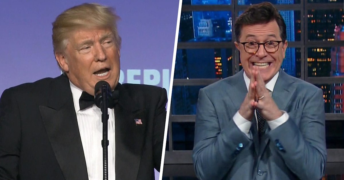 Stephen Colbert responds to Trump’s criticism (with glee)