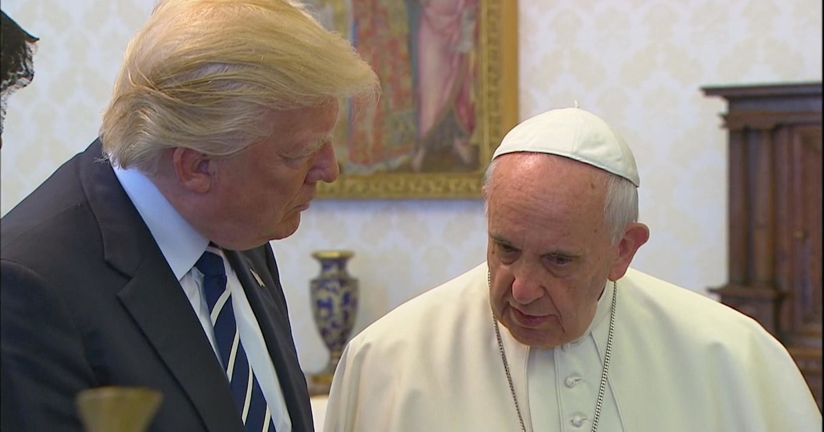 President Trump meets Pope Francis at Vatican