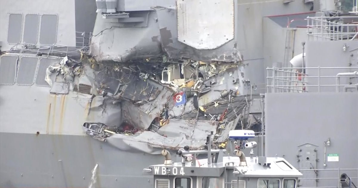 Bodies of missing US sailors found in flooded compartments of damaged ...