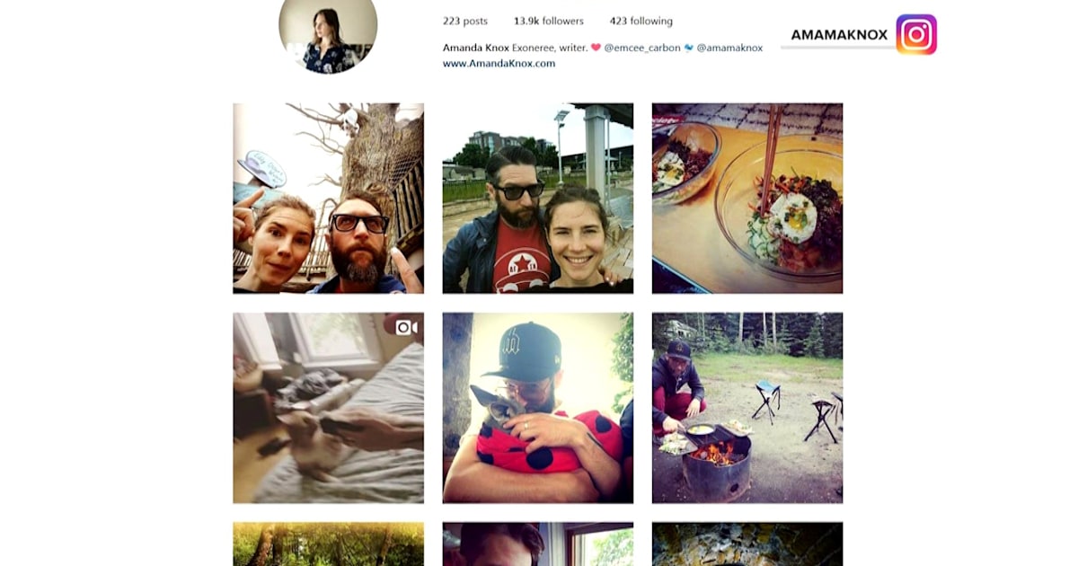 Amanda Knox makes her Instagram profile public
