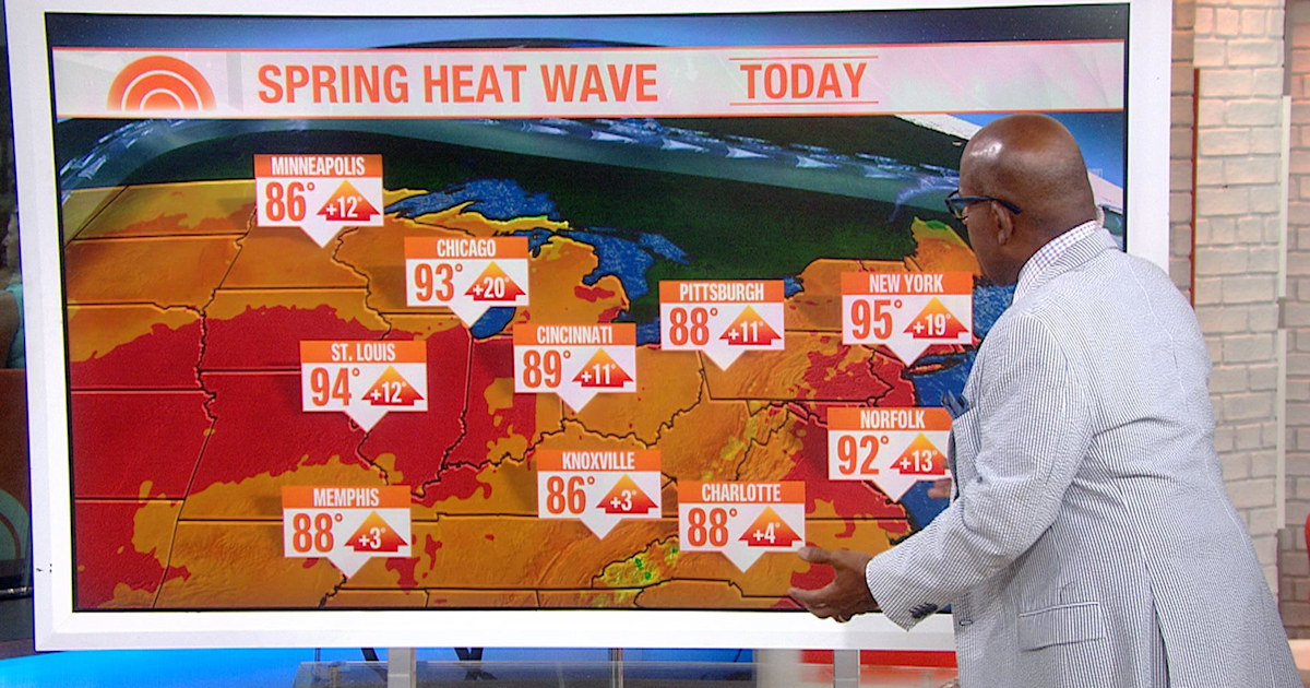 Heat wave to set temperatures soaring from Midwest to Maine