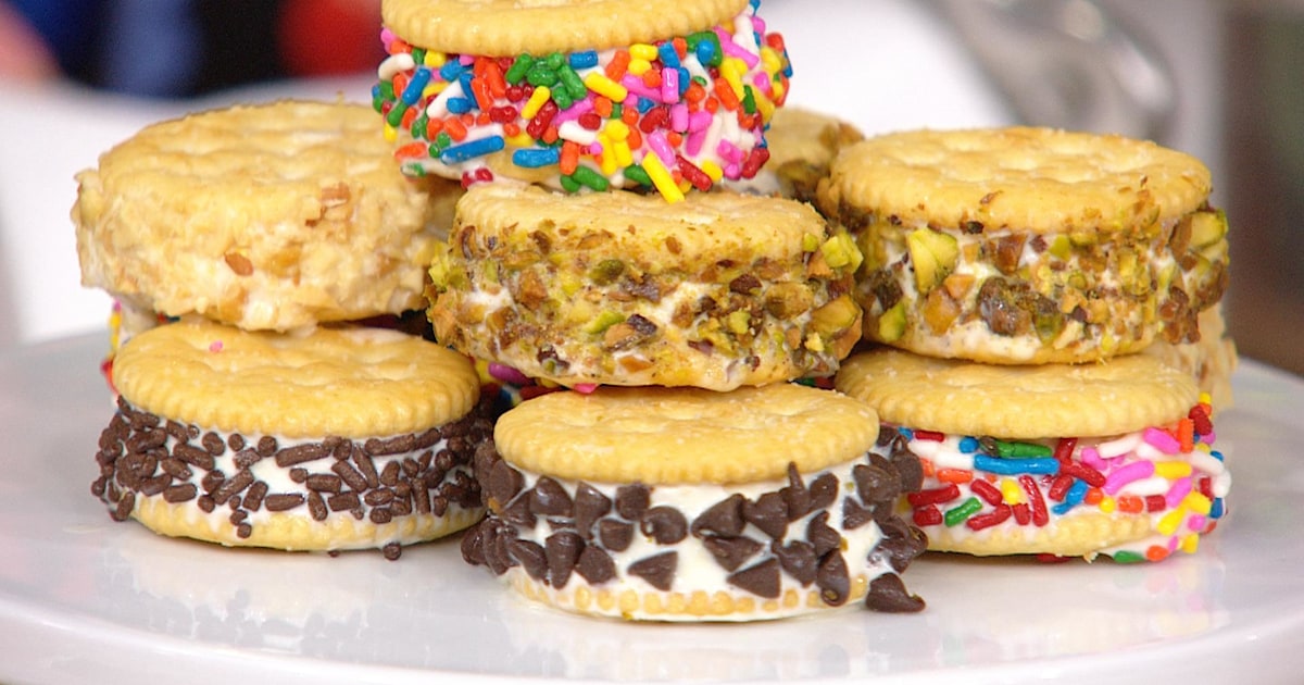 Ritz cracker ice cream sandwiches and other easy summer snacks
