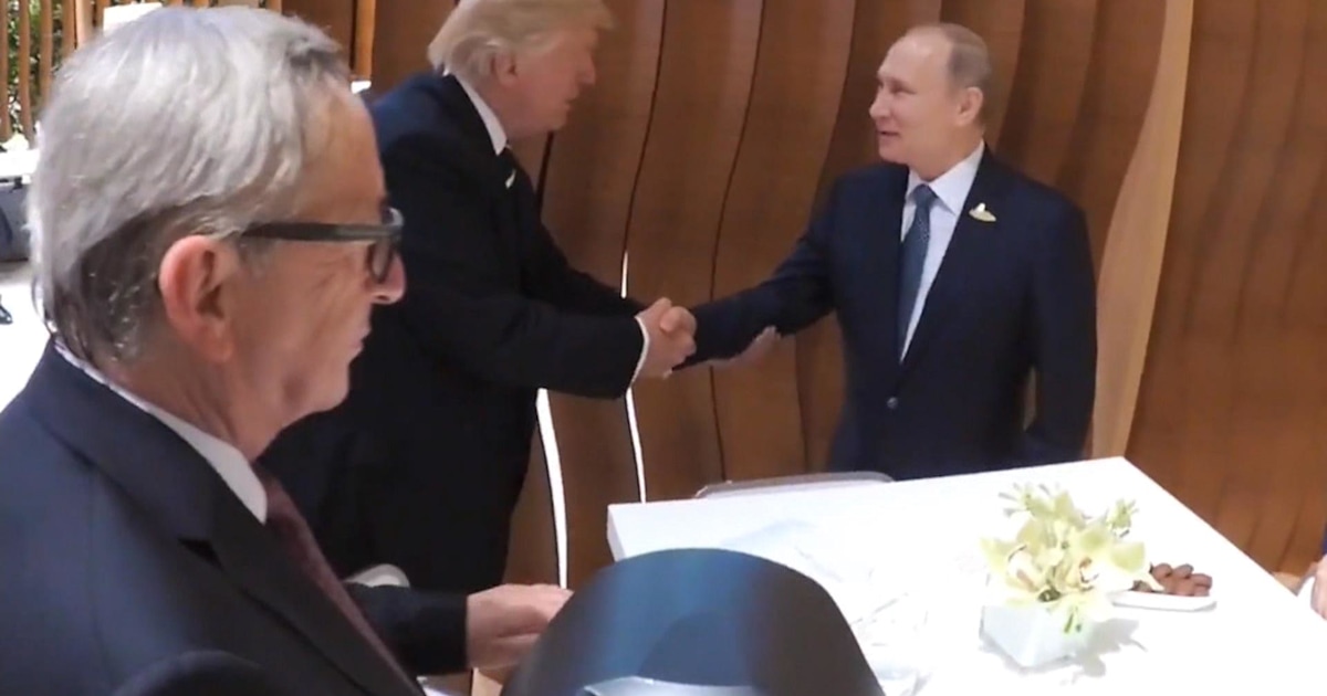 Watch President Trump’s first handshake with Vladimir Putin