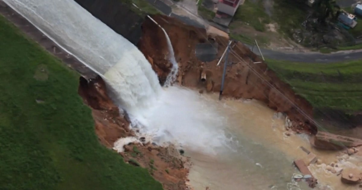 Dam in Puerto Rico holding as federal aid reaches the island