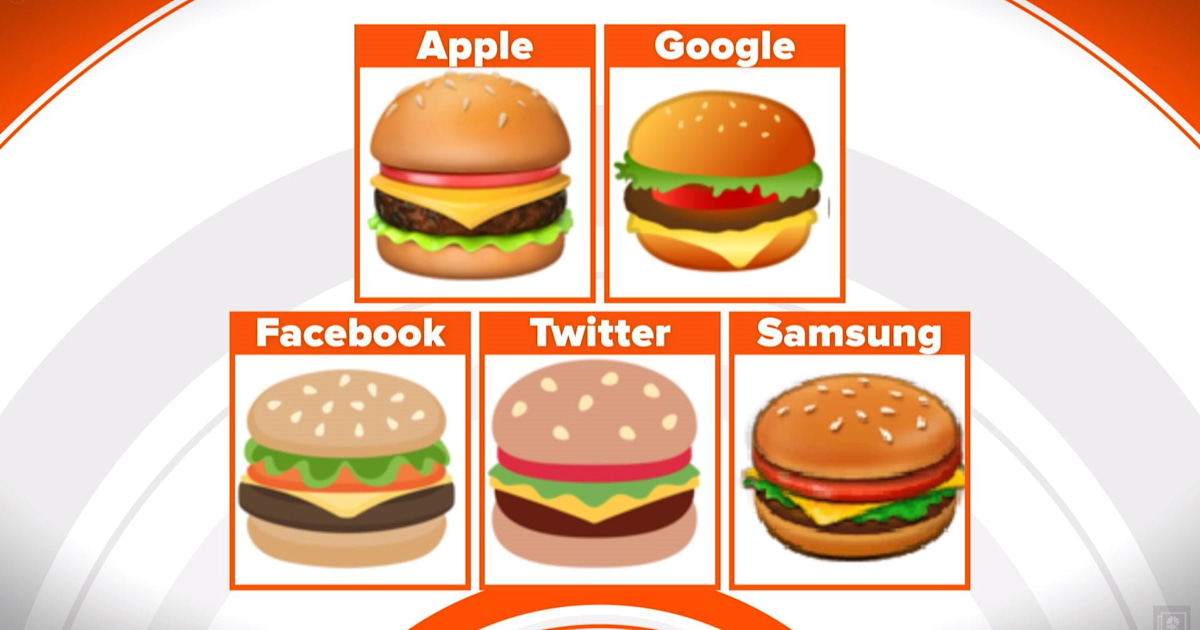 Burger emoji debate has some social media users cheesed off