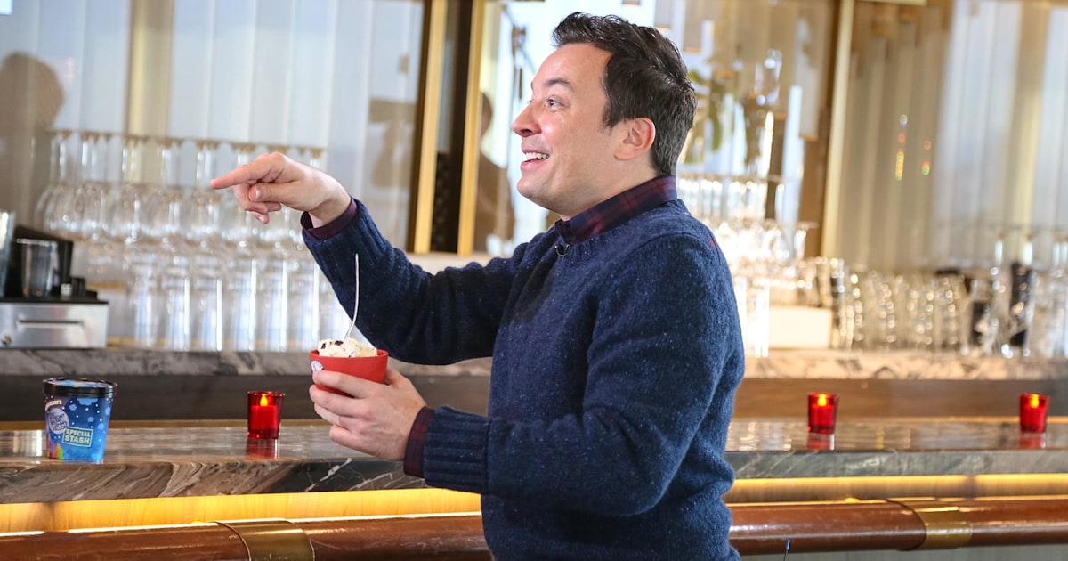 Jimmy Fallon has a new ice cream coming out – but the flavor is a secret!