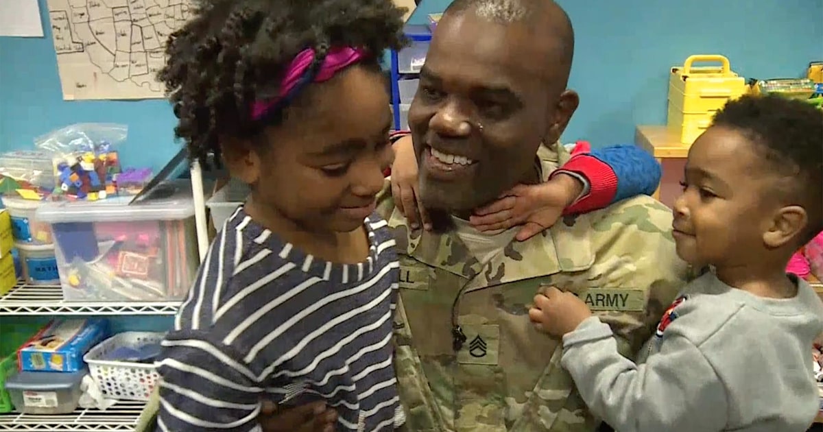 See the heartwarming moment a deployed dad meets his infant son for ...