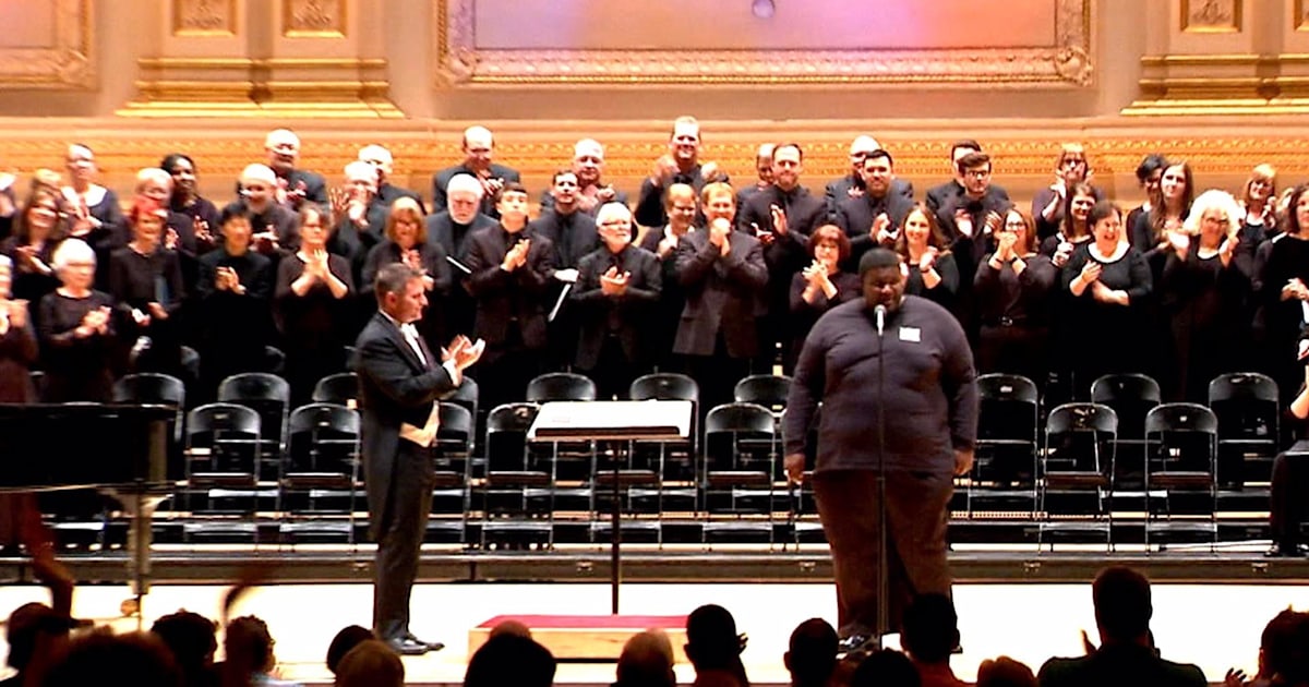Choir leader brings homeless singers from Texas to Carnegie Hall