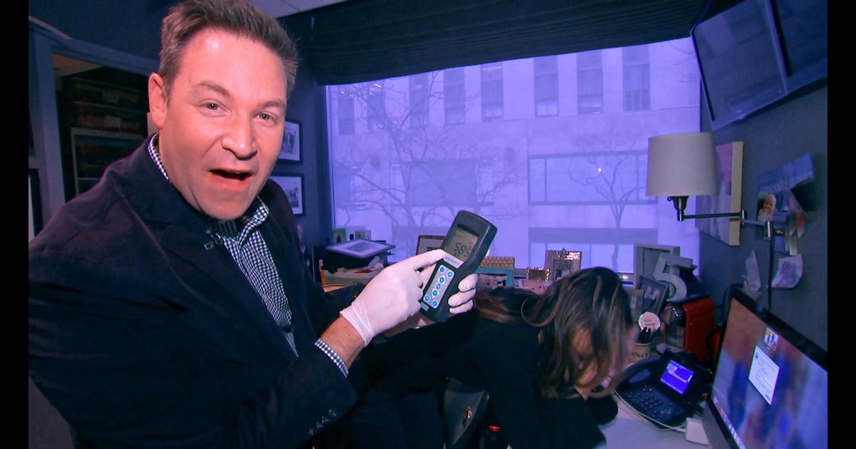 Which TODAY anchor has more germs in their dressing room?