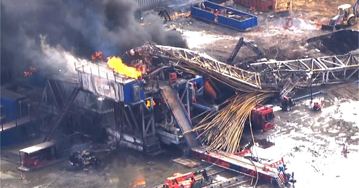 Oil rig explodes in eastern Oklahoma; 5 are missing