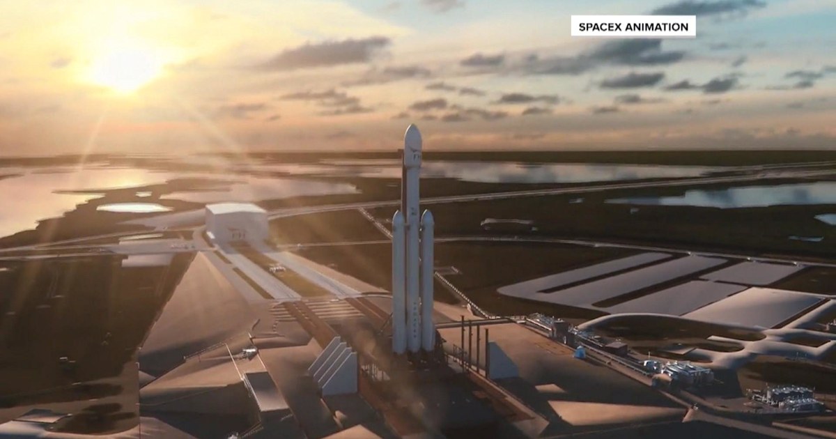 Elon Musk prepares test flight for SpaceX’s new Falcon Heavy rocket