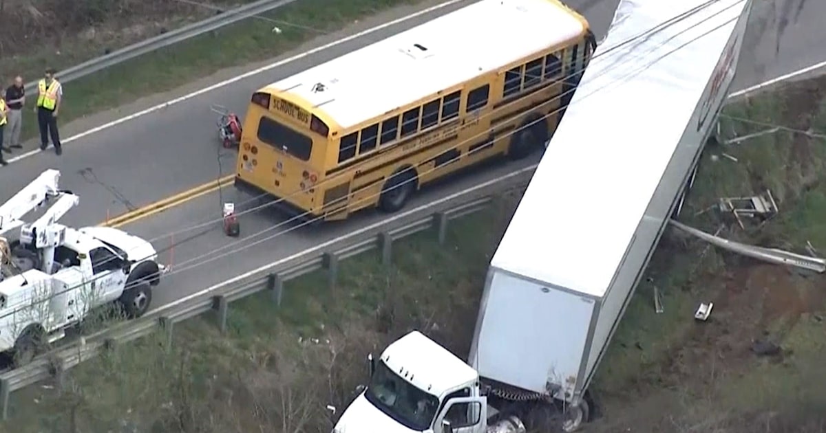 School bus crash caught on camera