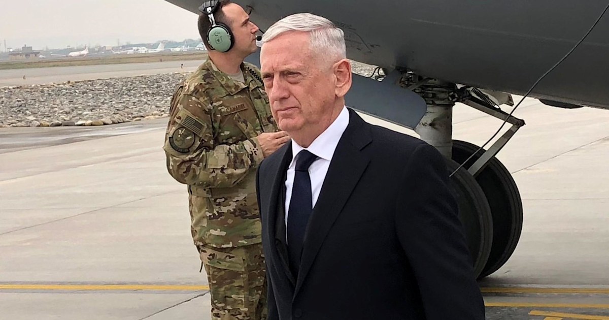 Defense Secretary Mattis makes surprise visit to Afghanistan