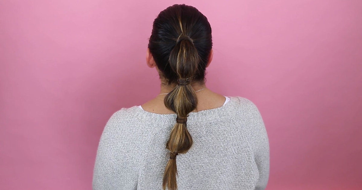 Rock a bubble ponytail with this easy tutorial