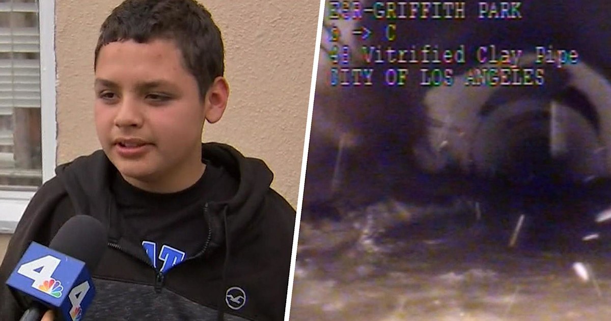 Boy recounts his 12-hour ordeal trapped in drainage pipe