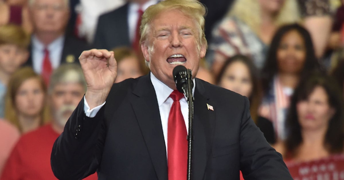 President Trump holds late-night rally in Tennessee