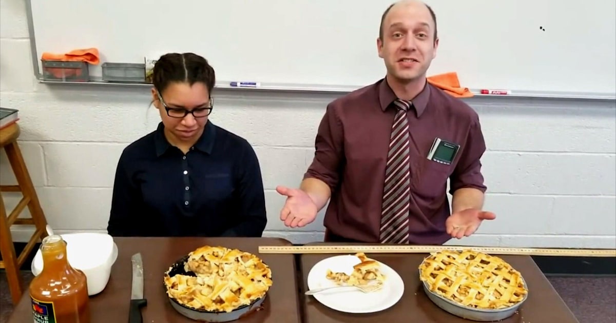 Meet the math teacher who teaches the concept of pi with real pie