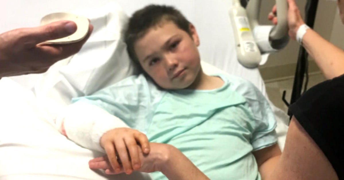 10-year-old boy survives vicious shark bite