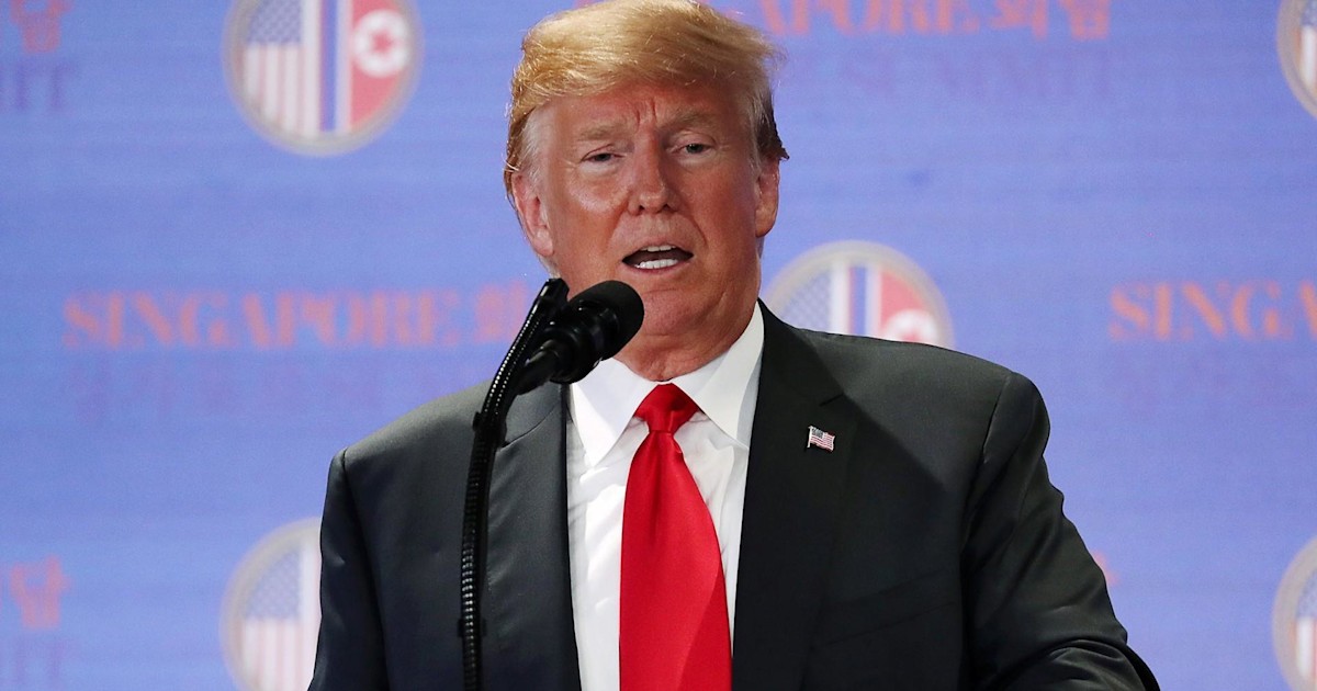 Trump says he will end joint military exercises with South Korea