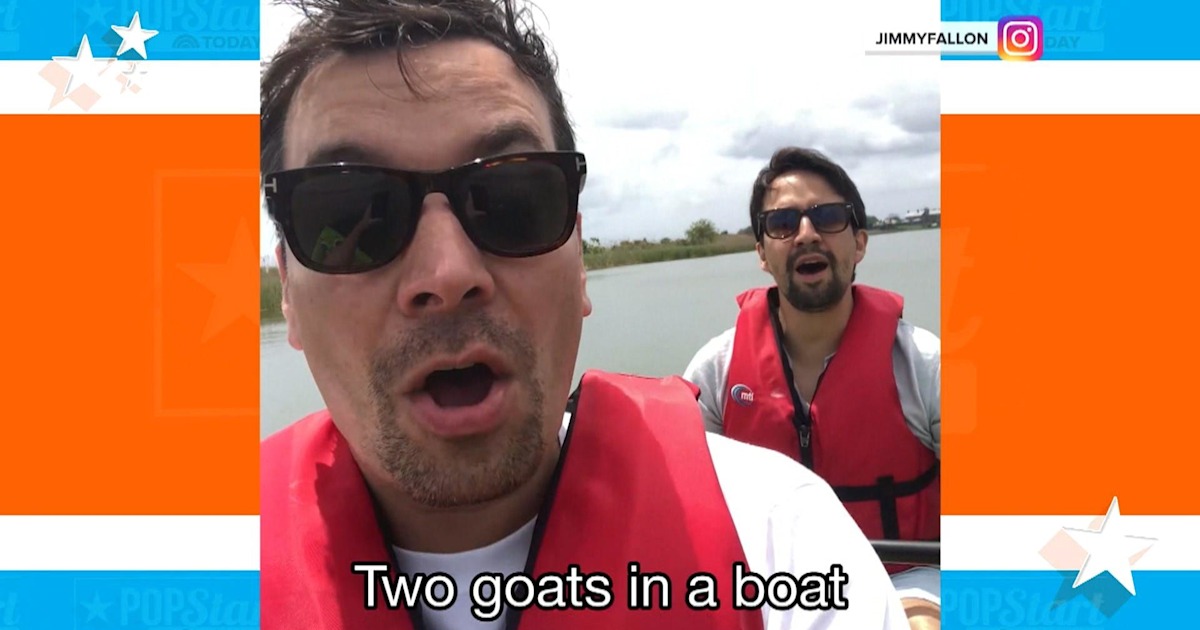 Jimmy Fallon and Lin-Manuel Miranda bond over their goatees