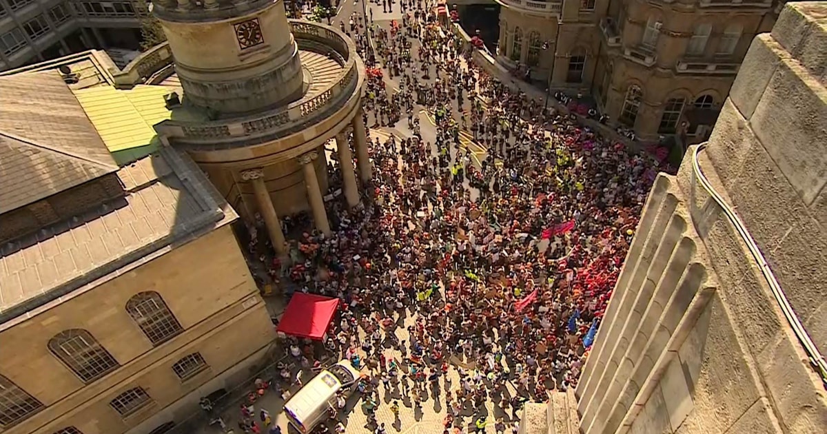 Protests erupt in UK as Trump arrives for planned visit