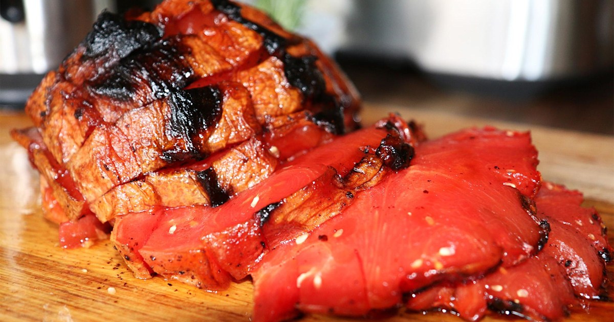 This wacky watermelon looks a lot like a ham — here's how it's made