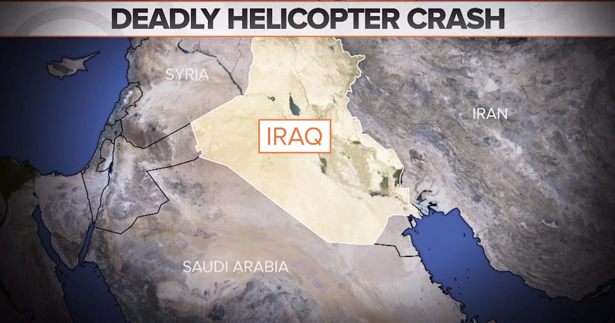 US helicopter crashes in Iraq; at least 1 dead