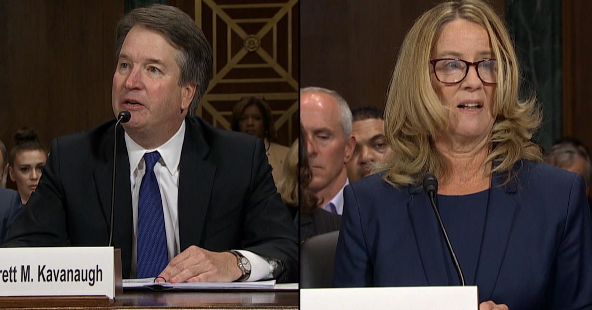 Kavanaugh and Ford deliver testimony in Senate hearing
