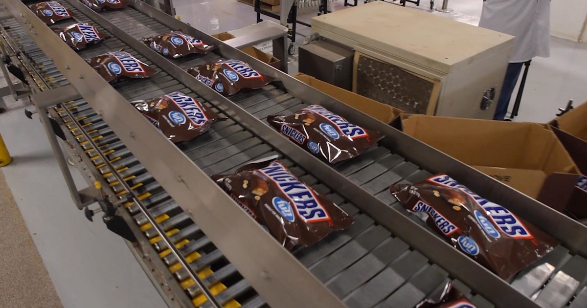 The Follow: See how Snickers bars are really made