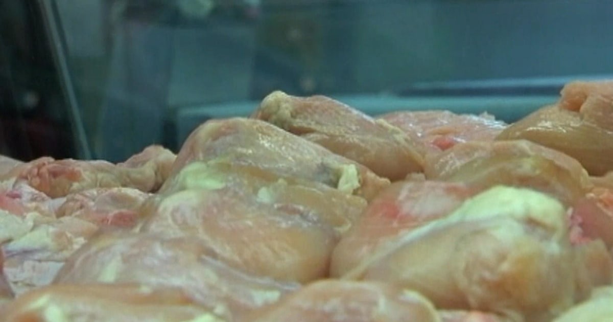 Drug-resistant salmonella in raw chicken sickens at least 90