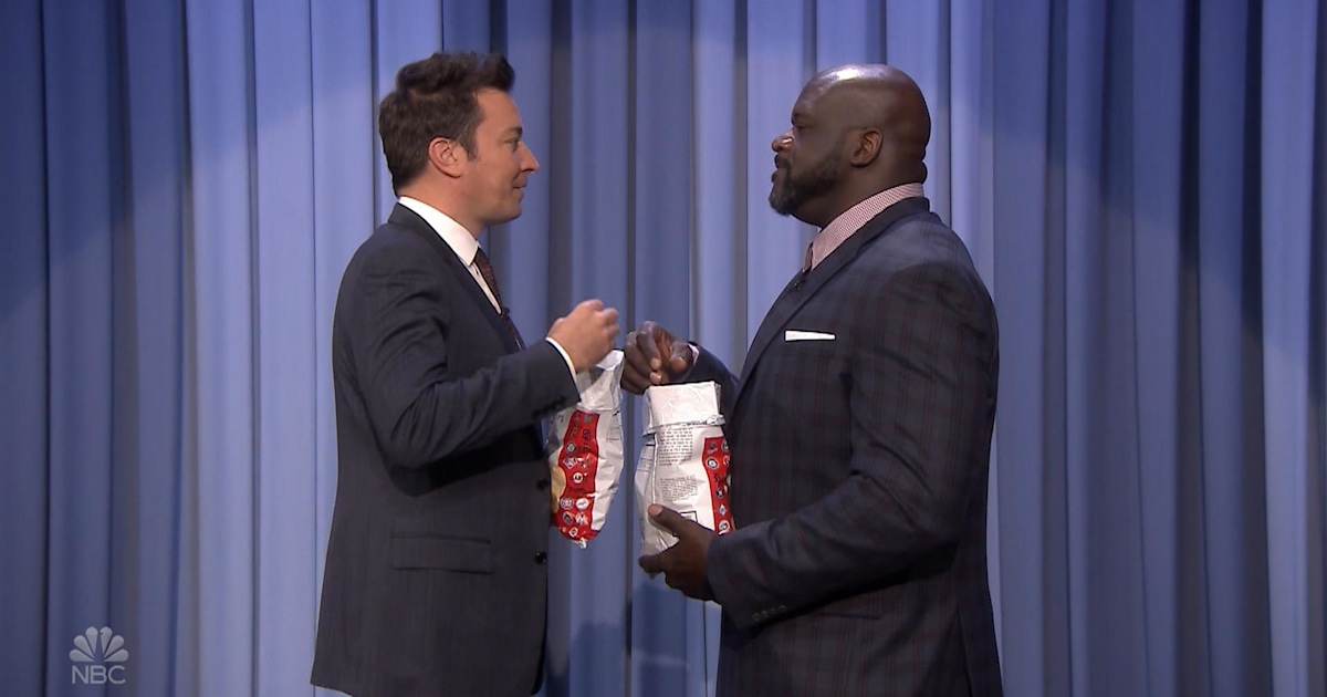 Jimmy Fallon and Shaquille O’Neal play fan-suggested game