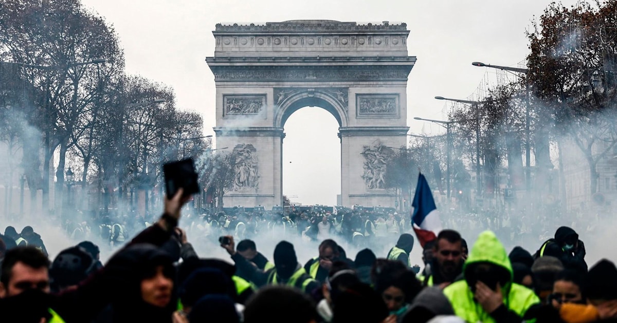 Macron set to address France after massive yellow vest protests