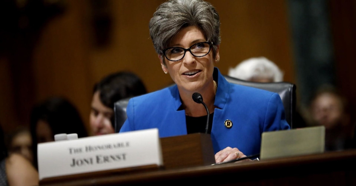 Sen. Joni Ernst says she was raped in college