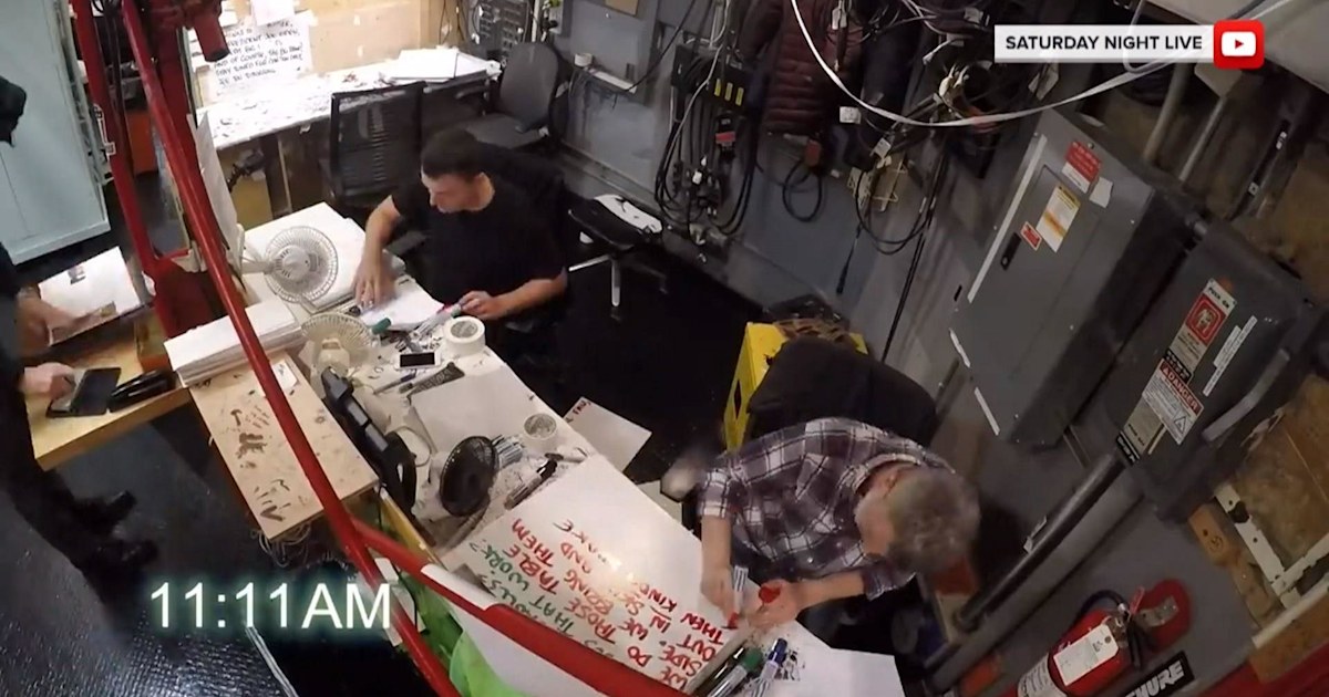 A behind-the-scenes look at the making of ‘SNL’ cue cards