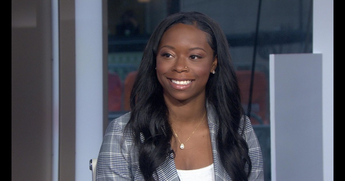 Female football star Toni Harris talks historic college scholarship