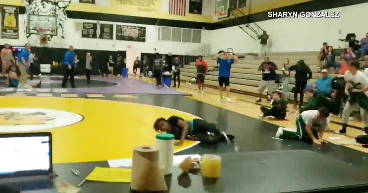 Shocking video shows teen falling through high school gym’s skylight