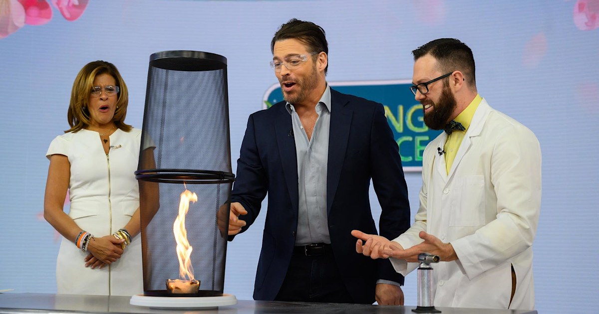 Mr. Science shares wild experiments with fire and sand